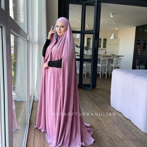 Warm Pink Afghan Burqa, Plush Velour Khimar Cape, Niqab, Full Long ...
