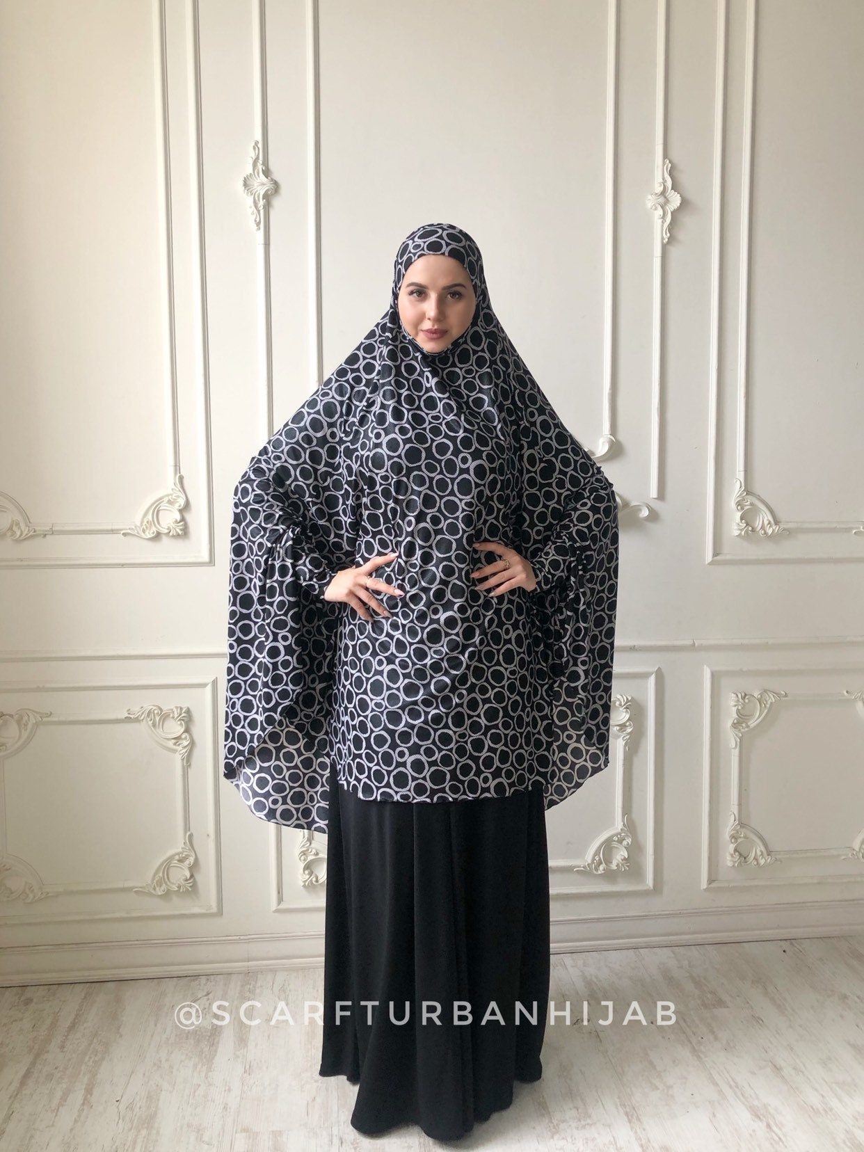 Transformer Black and White Khimar Long Jilbab Hijab Nikab - Etsy