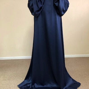 Elegant Burqa Suit, Silk Satin Muslim Dress, Wide Long Khimar Cape - Etsy