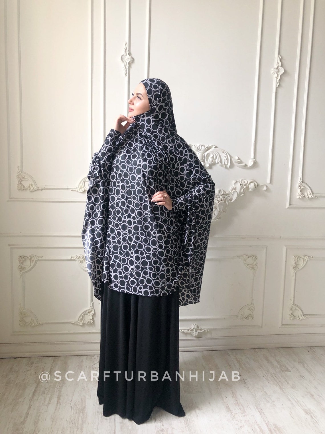 Transformer Black and White Khimar Long Jilbab Hijab Nikab - Etsy
