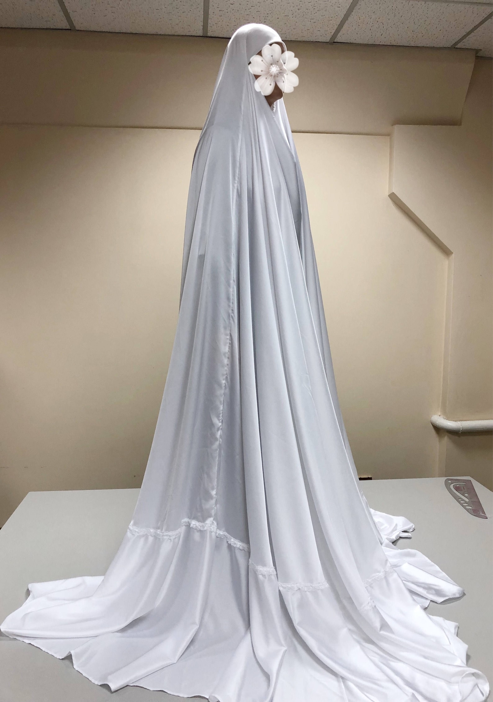 White Long Burqa Muslim Niqab Wedding Hijab Hajjie - Etsy Australia