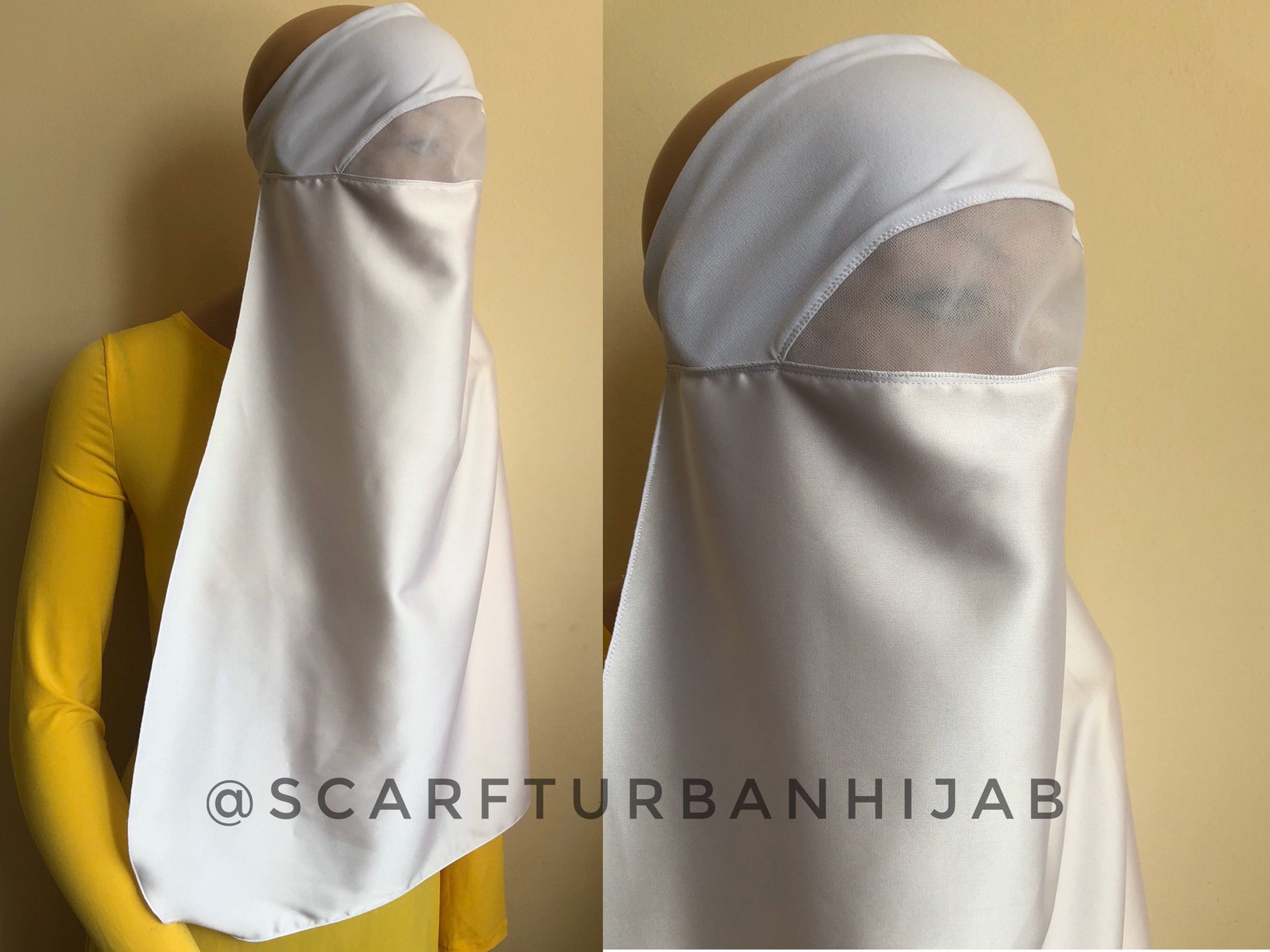 White Stylish Niqab Veil Traditional Burqa Niqab Hajji Burka - Etsy