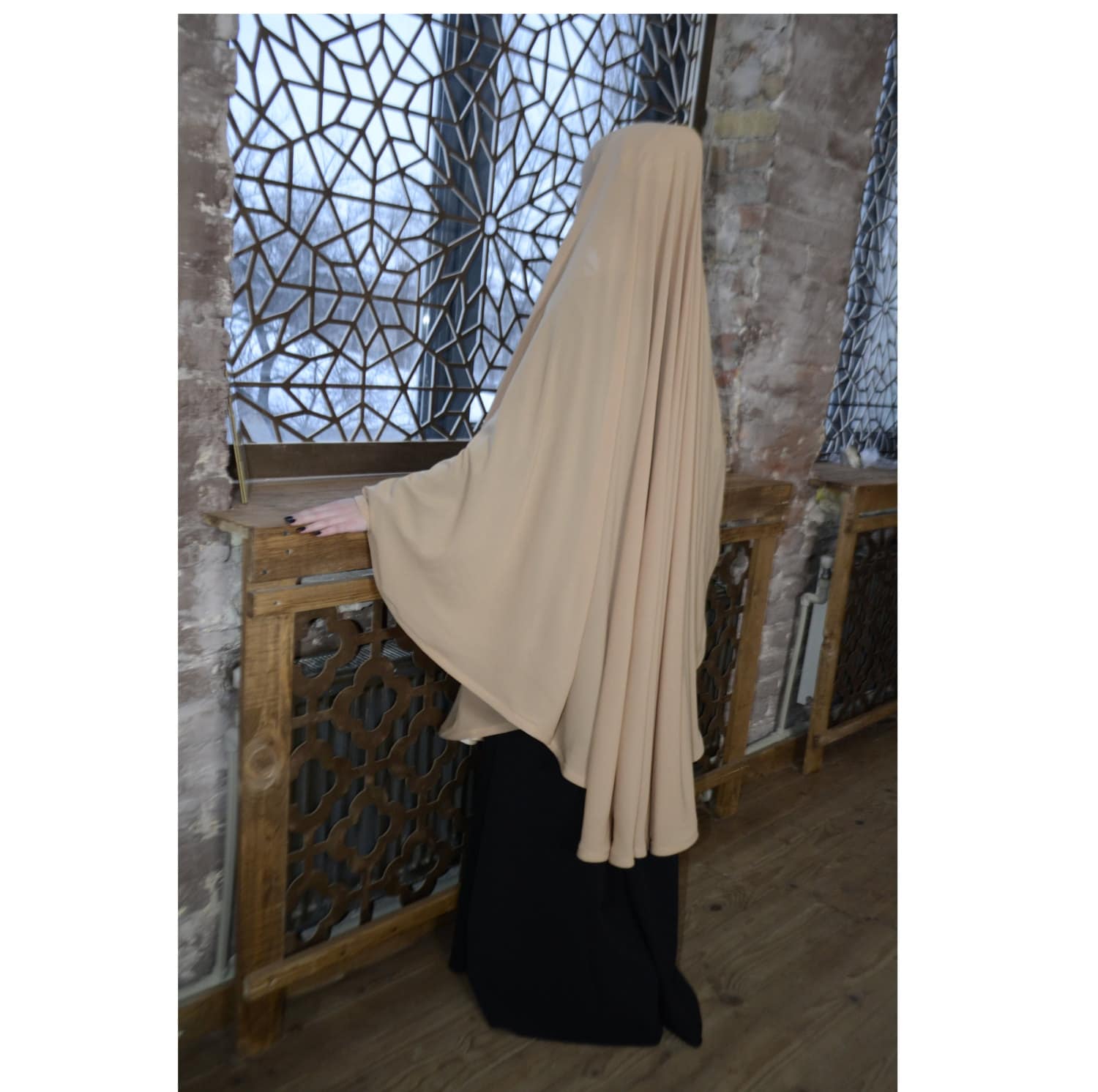 Transformer Beige Khimar Modern Burqa Nude Burka Muslim - Etsy Australia
