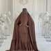 Brown Afghan Burqa Cape, Traditional Chador, Full Niqab , Lace Nikab ...