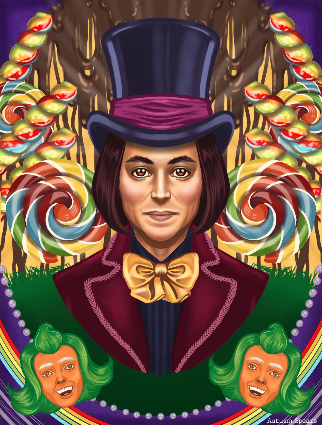 Willy Wonka Art Print Etsy