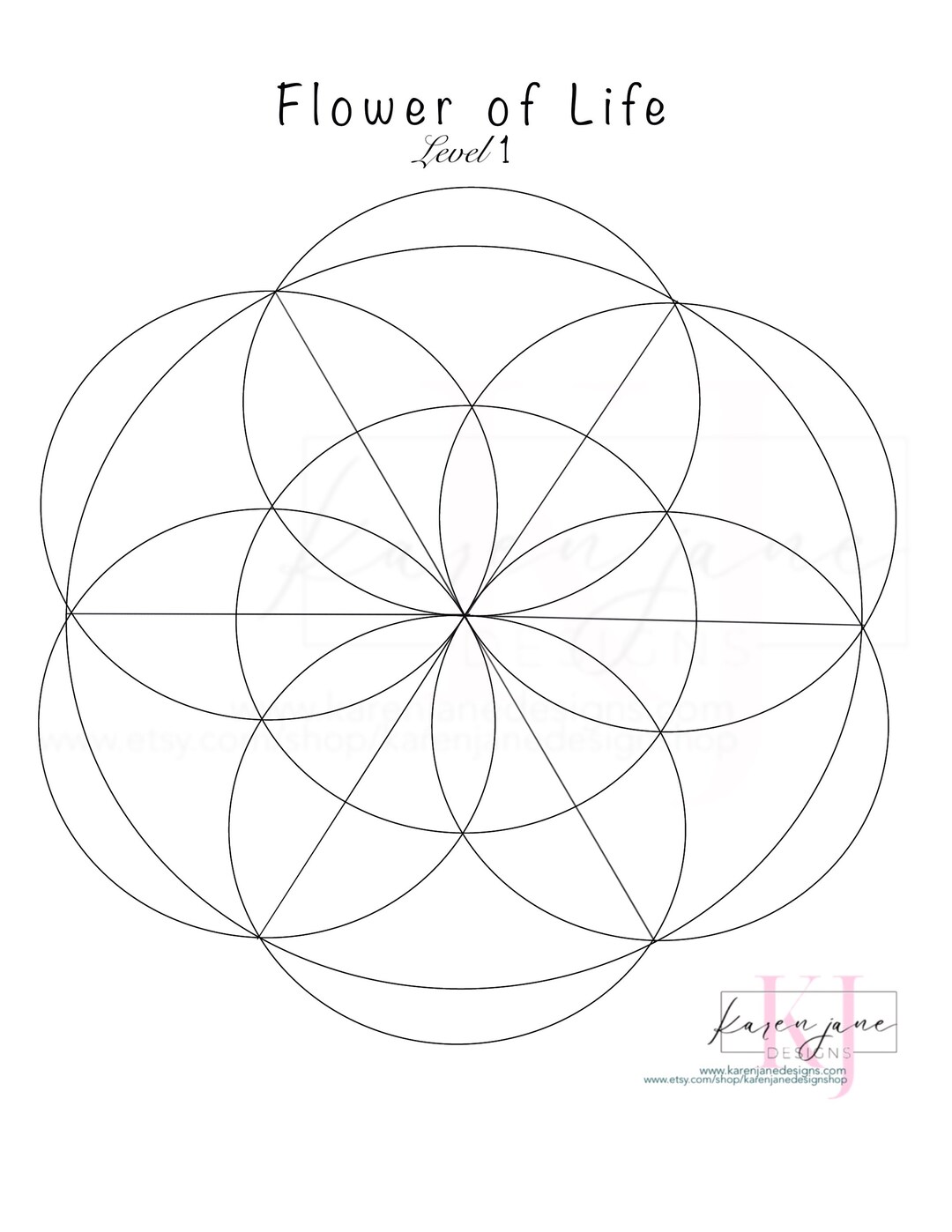 Flower of Life Mandala Templates: Procreate Digital Mandala (JPEG) - Etsy