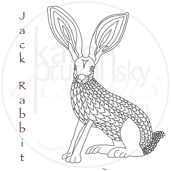 Jack Rabbit Coloring Page