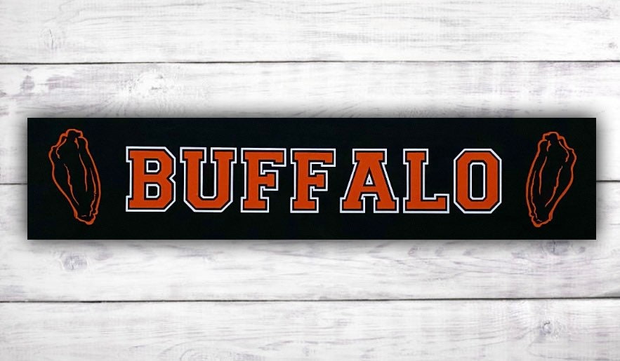 Buffalo Chicken Wing Sign Buffalo Wings Wood Bar Sign - Etsy Nederland