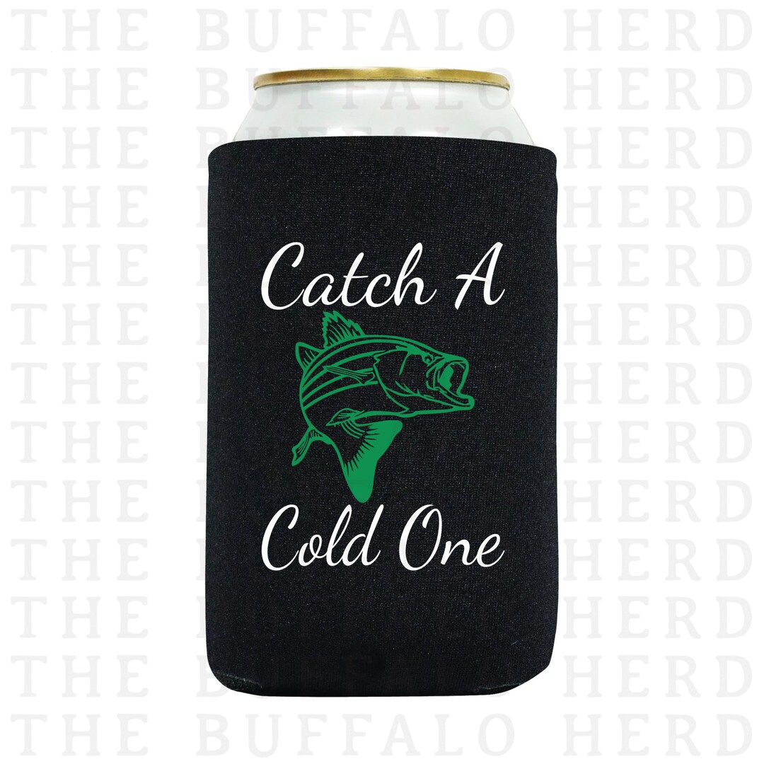 Catch A Cold One Beer Can Holder | Bass Fishing Beverage Holder | Beer ...