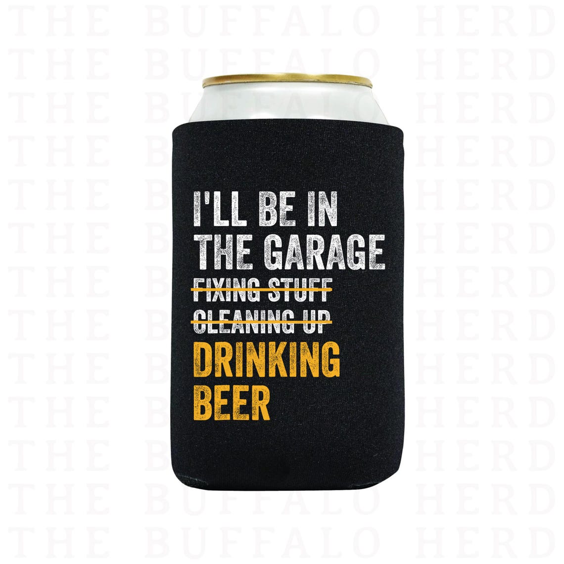 In the Garage Drinking Beer Can Holder - Etsy