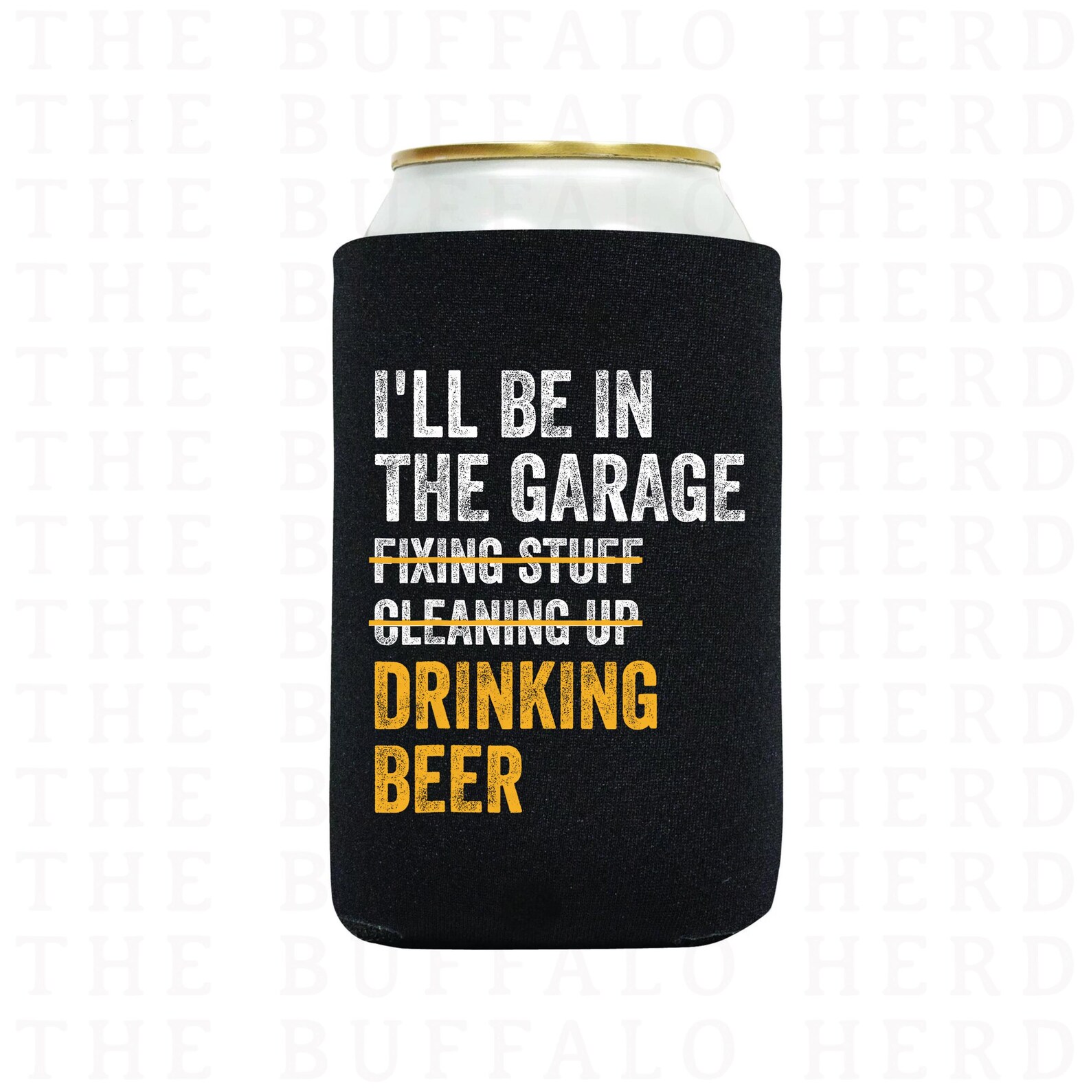In the Garage Drinking Beer Can Holder - Etsy