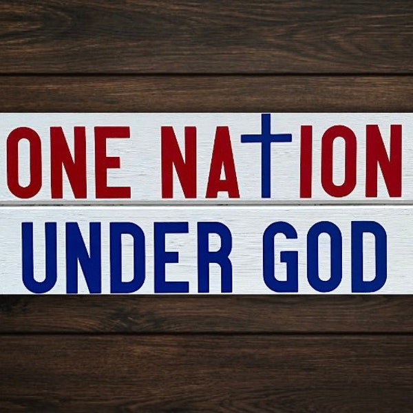 One Nation Under God Sign - Etsy