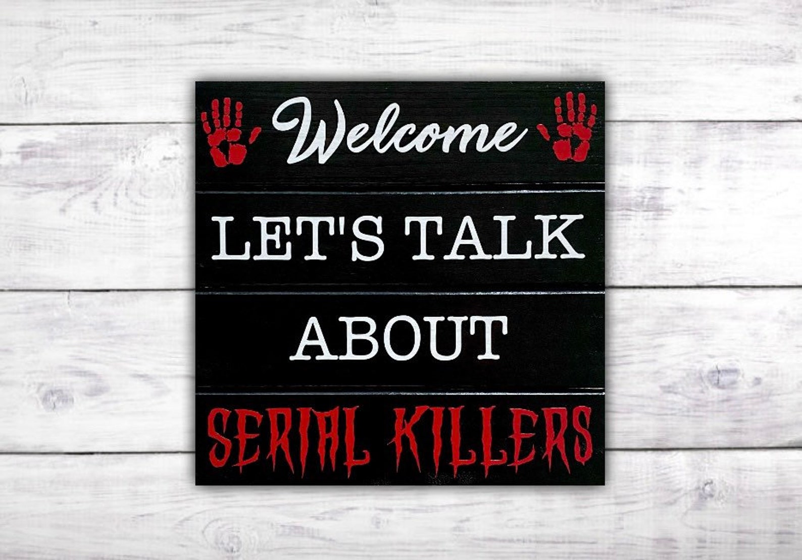 Serial Killers Horror Sign True Crime True Detective - Etsy UK