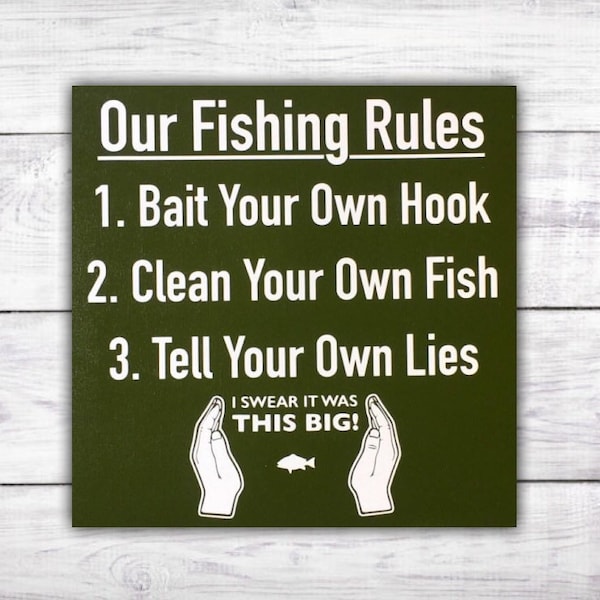 Funny Fishing Signs - Etsy
