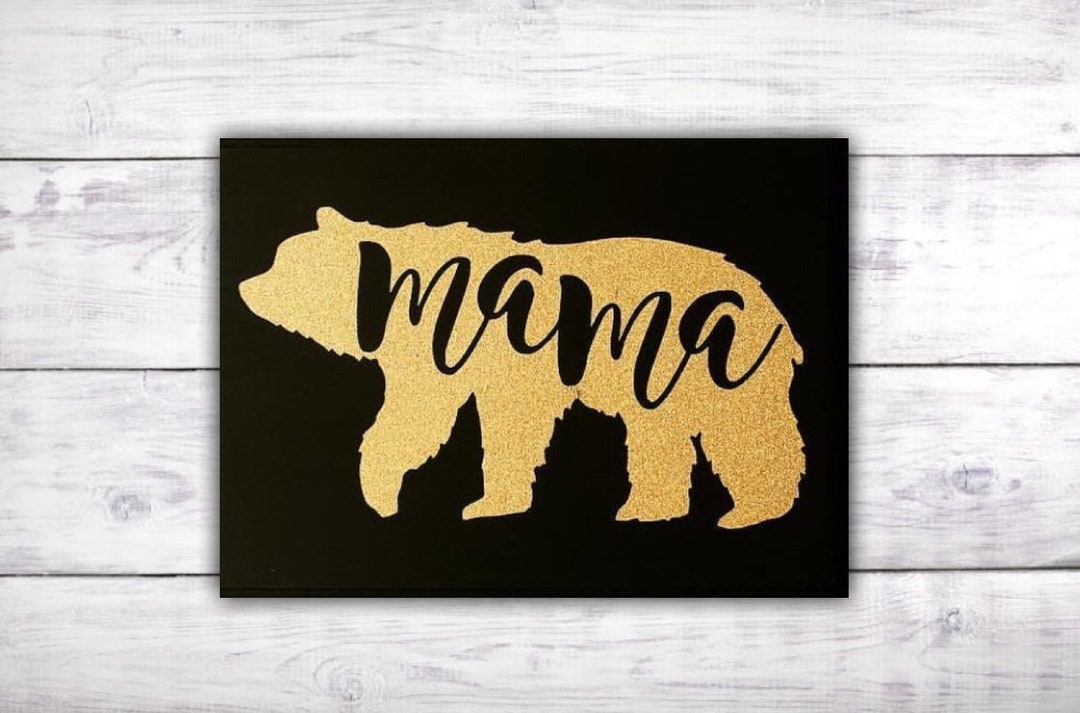 Gold Mama Bear Sign Mothers Day Gift Expecting Mom Gift Step Mom Gift ...