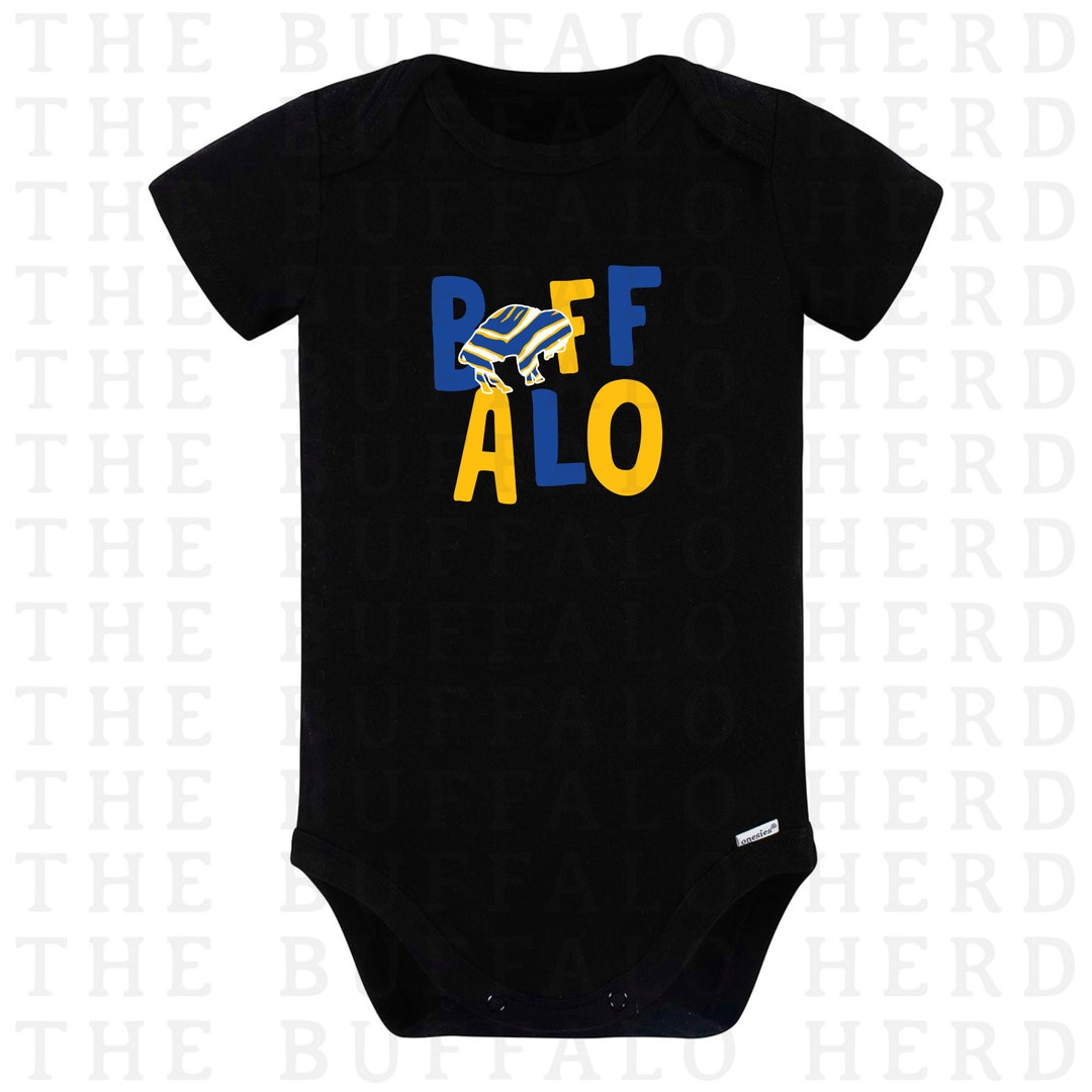 Yellow and Blue Buffalo Sabres Baby Bodysuit Buffalo Sabres Shirt ...