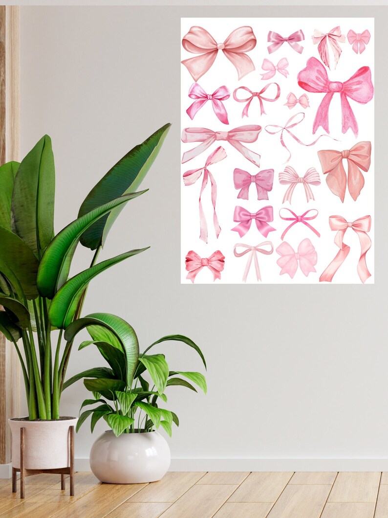 Coquette Bow Poster - Digital File for Download - Etsy