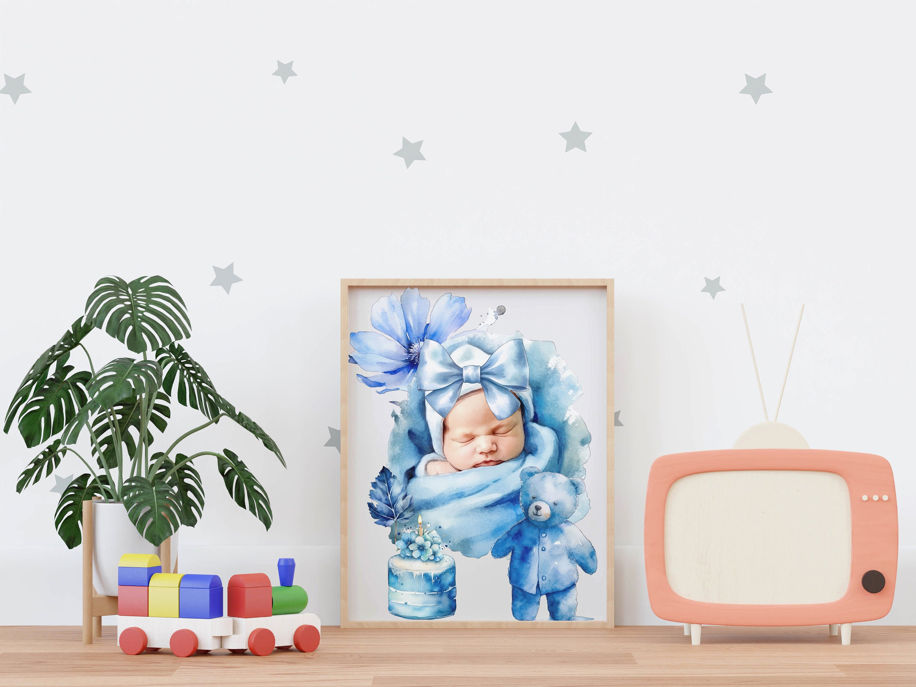 74 Blue Newborn Clipart Set in Transparent PNG Blue Newborn - Etsy