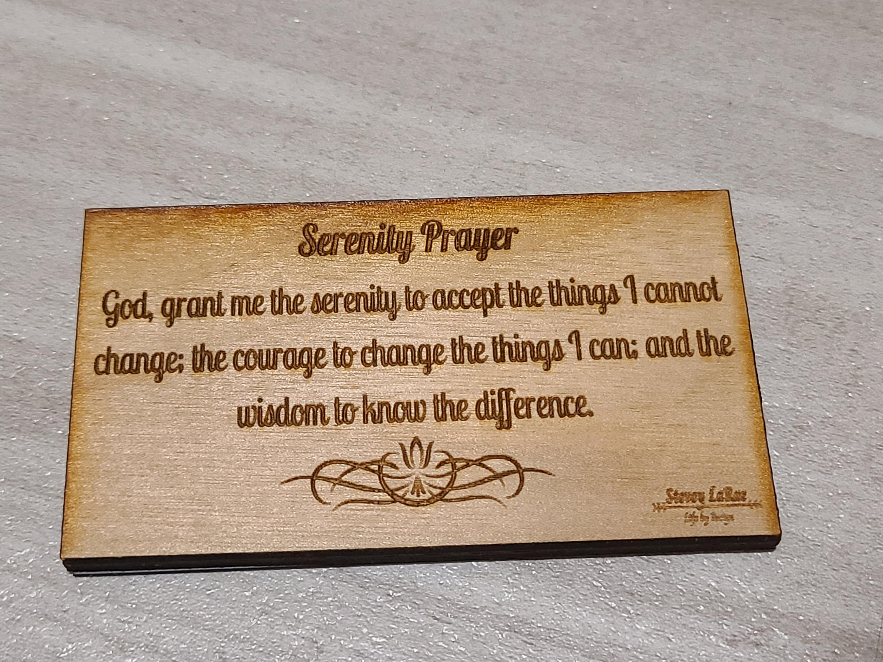 Quality AA Chip Box, Serenity Prayer Magnet, One Day at a Time Key ...