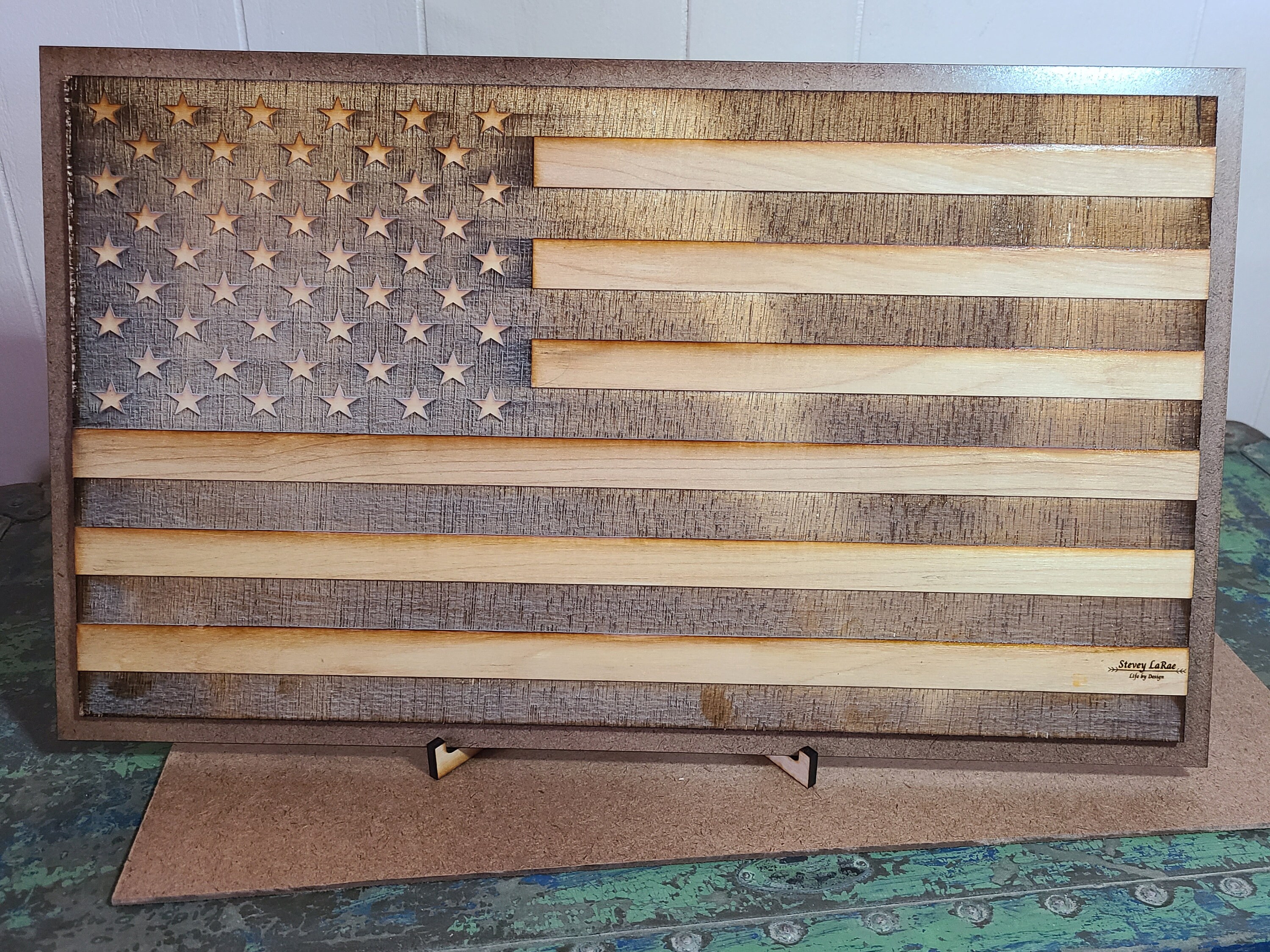 American Flag Laser Engraved 3.5x2in magnet and 1117 inch | Etsy
