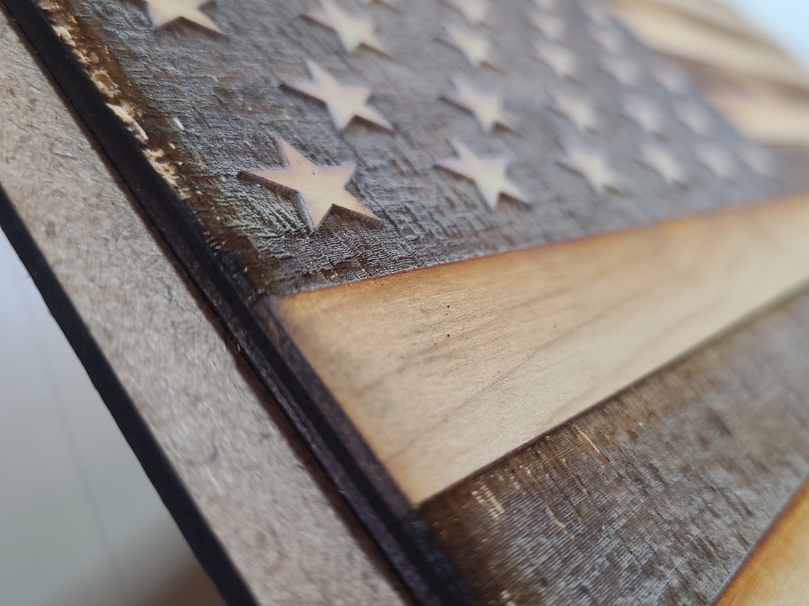 American Flag Laser Engraved 3.5x2in Magnet and 1117 Inch - Etsy UK
