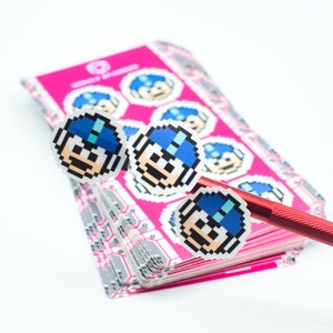 Megaman 1up Vinyl Sticker Sheet Water Proof Made in U.S.A. - Etsy