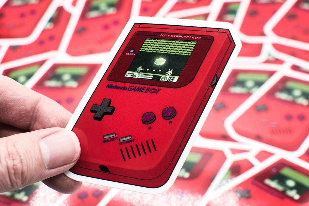 Gameboy Classic Red Vinyl Sticker Water Proof Outdoor Rated - Etsy