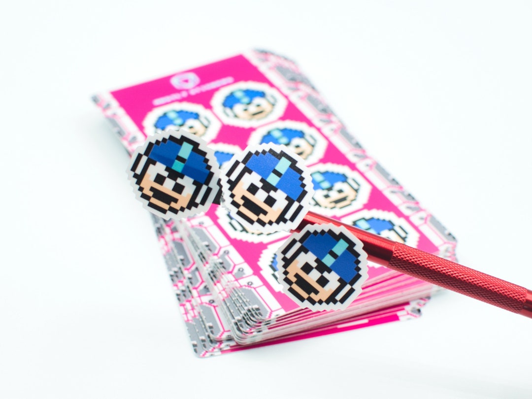 Megaman 1up Vinyl Sticker Sheet Water Proof Made in U.S.A. - Etsy