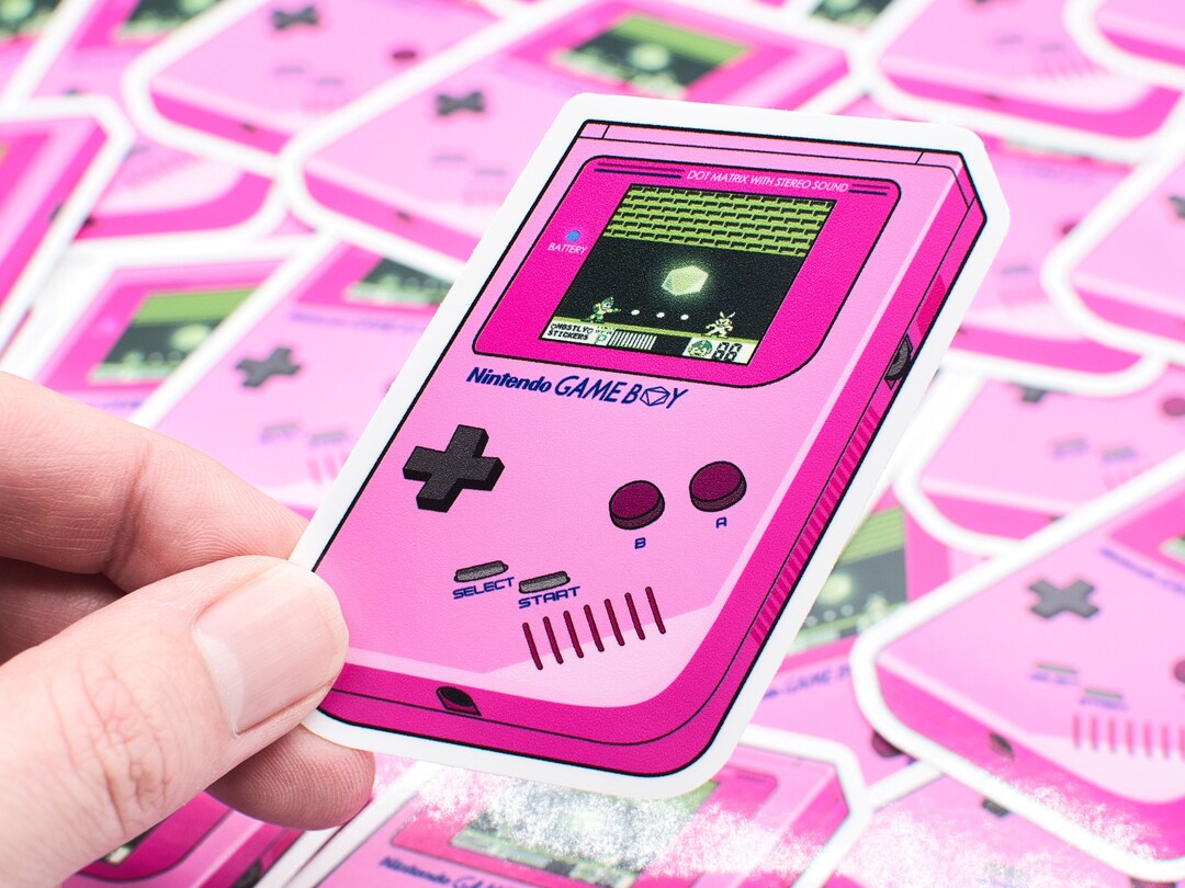 Gameboy Classic Pink Vinyl Sticker Water Proof Made in U.S.A. - Etsy