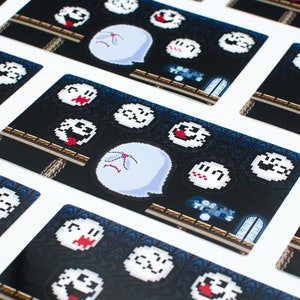 Super Mario Boo Sticker Sheet Water Proof Outdoor Rated - Etsy