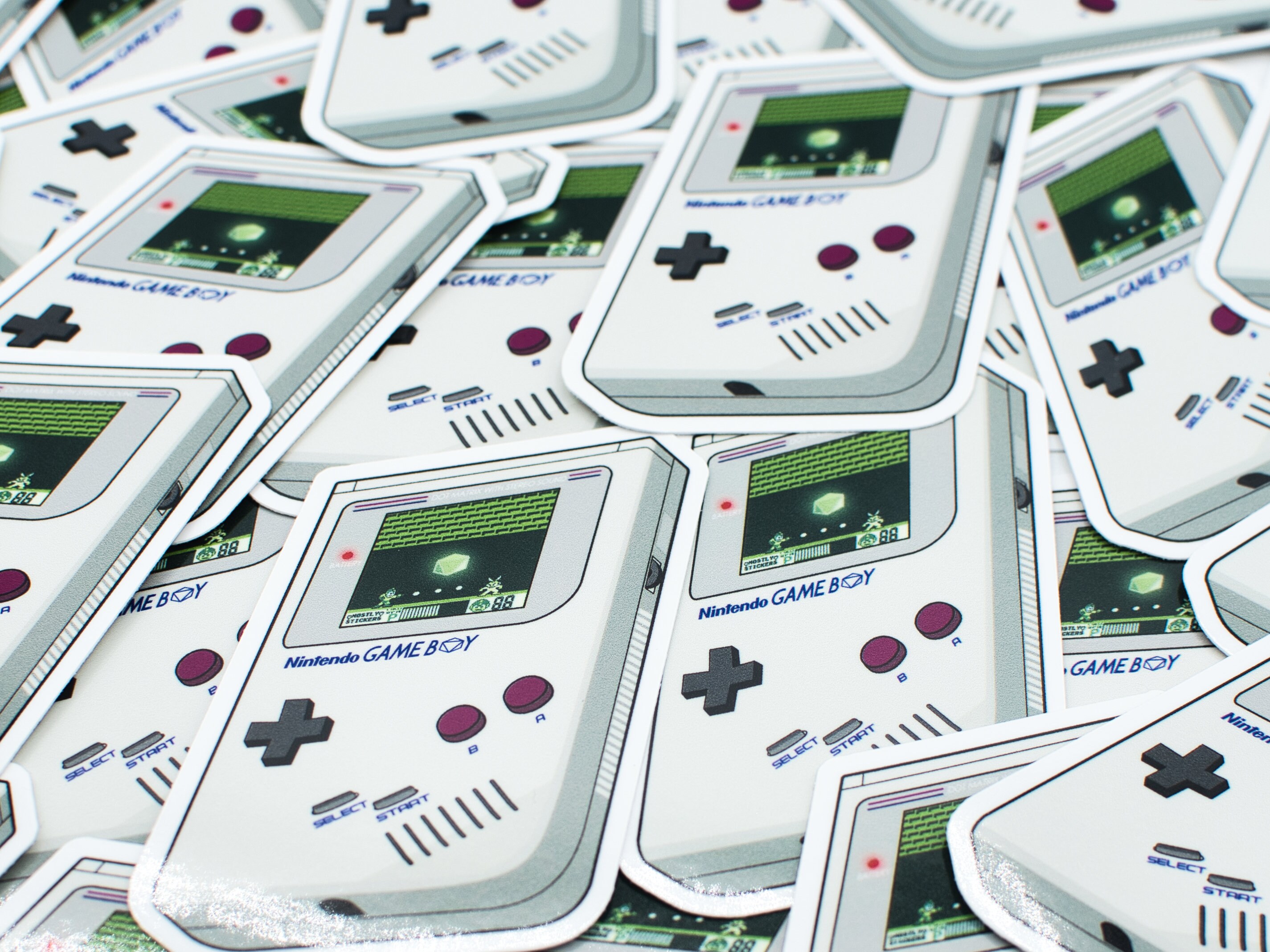 Gameboy Classic Gray Vinyl Sticker Water Proof Made in - Etsy