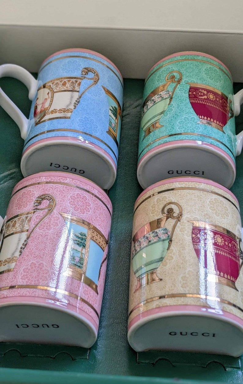 Gucci Mythological Greek Coffee Cup Set 4 Pc - Etsy Australia