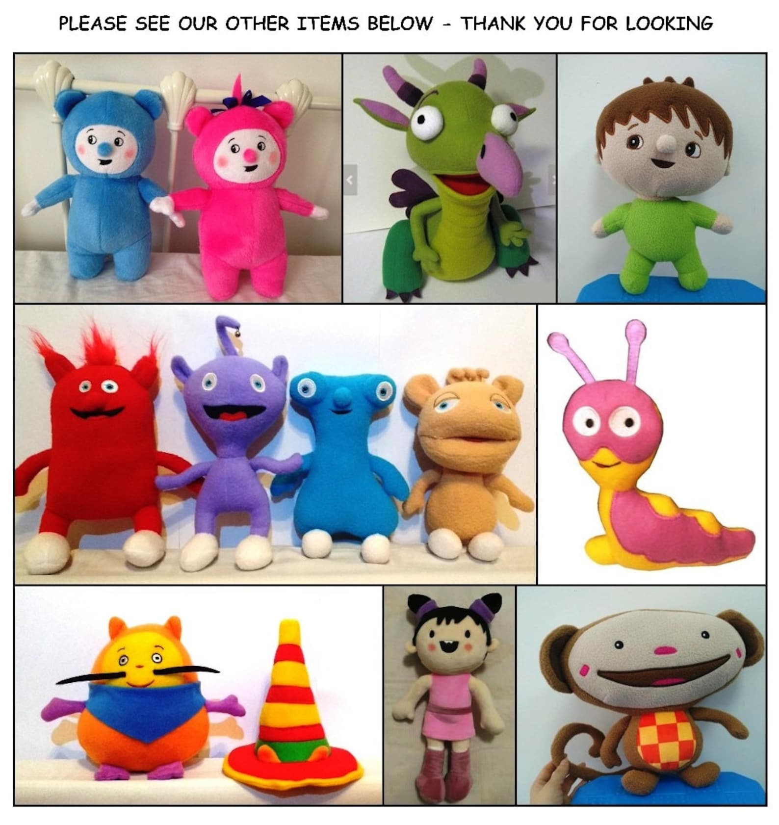 Cuddlies Baby TV Peluche Juguete suave hecho en el Reino Unido | Etsy