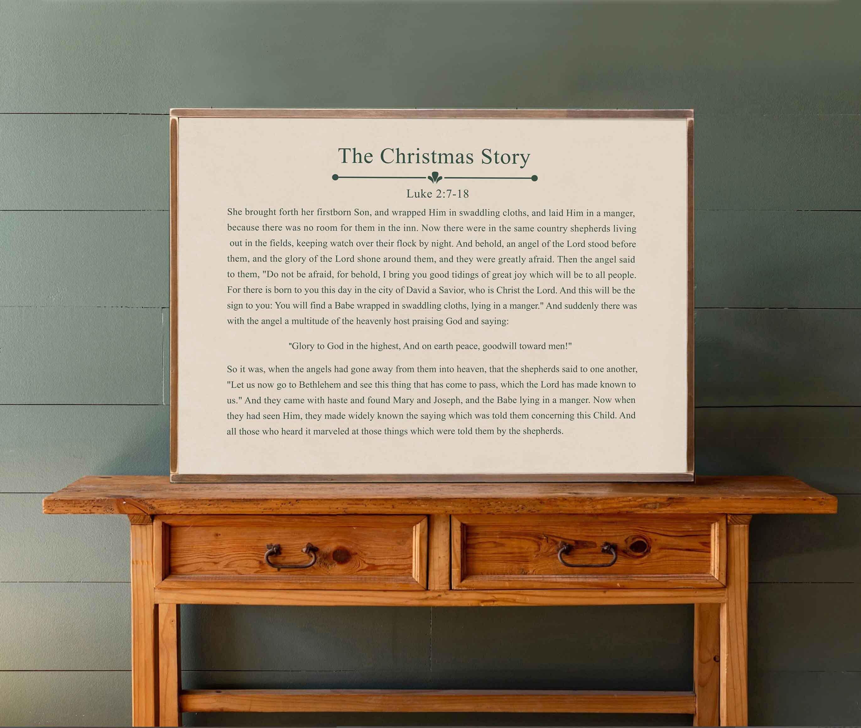 The Christmas Story, Christmas Poster, Holiday , Book Page Christmas ...