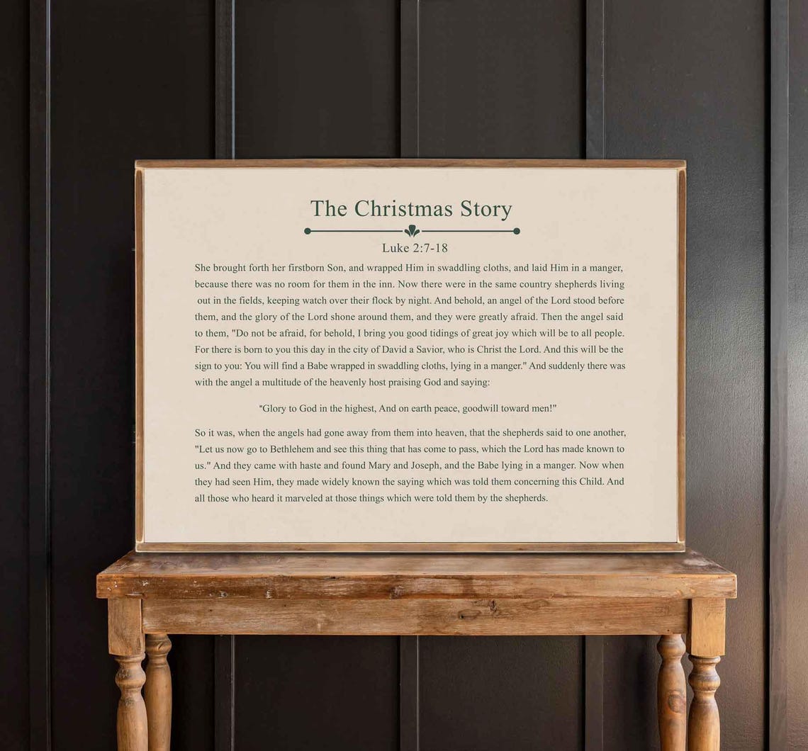 The Christmas Story, Christmas Poster, Holiday , Book Page Christmas ...