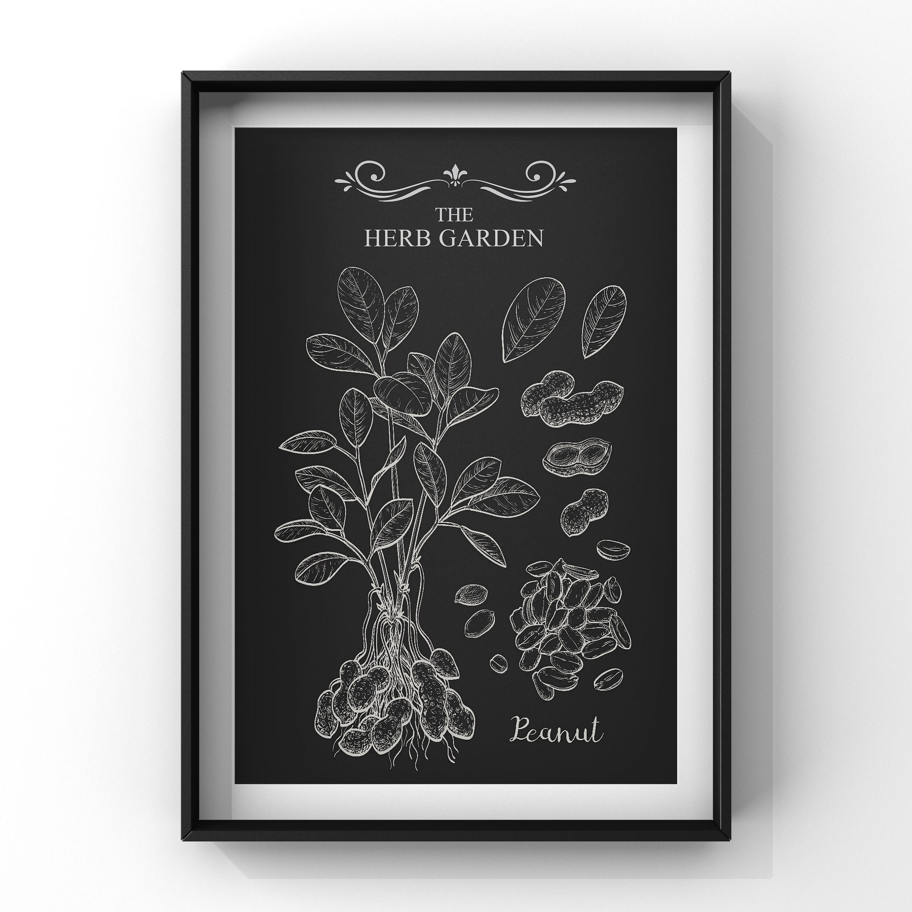 Herb Garden Posters, Home Decor, Botanical Print, Farmhouse Prin ...