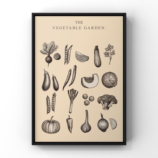 Vegetable Poster - Etsy
