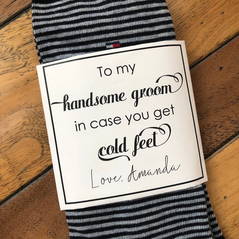 Cold Feet Wedding Socks - Etsy