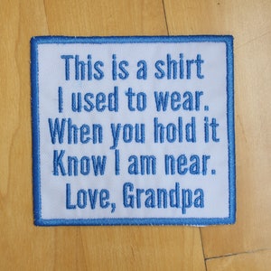 MEMORY PILLOW Patch, Iron on or Sew on Patch for Memory Pillow, This is ...