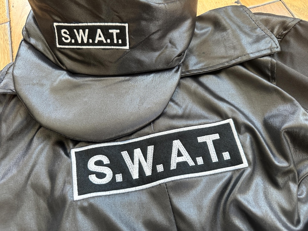 SWAT Embroidered Patch With Iron-on or Sew-on Backing, Sizes 3x1, 5x1.5 ...