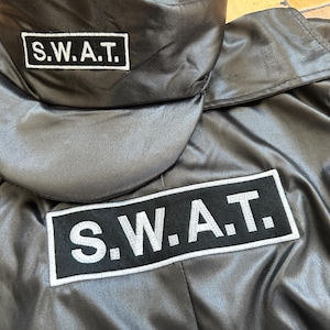 SWAT Embroidered Patch With Iron-on or Sew-on Backing, Sizes 3x1, 5x1.5 ...