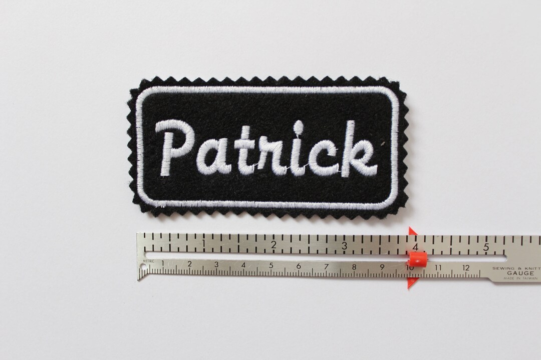 Velcro Name Patch, Name Label, Back to School Label, Embroidered Name ...