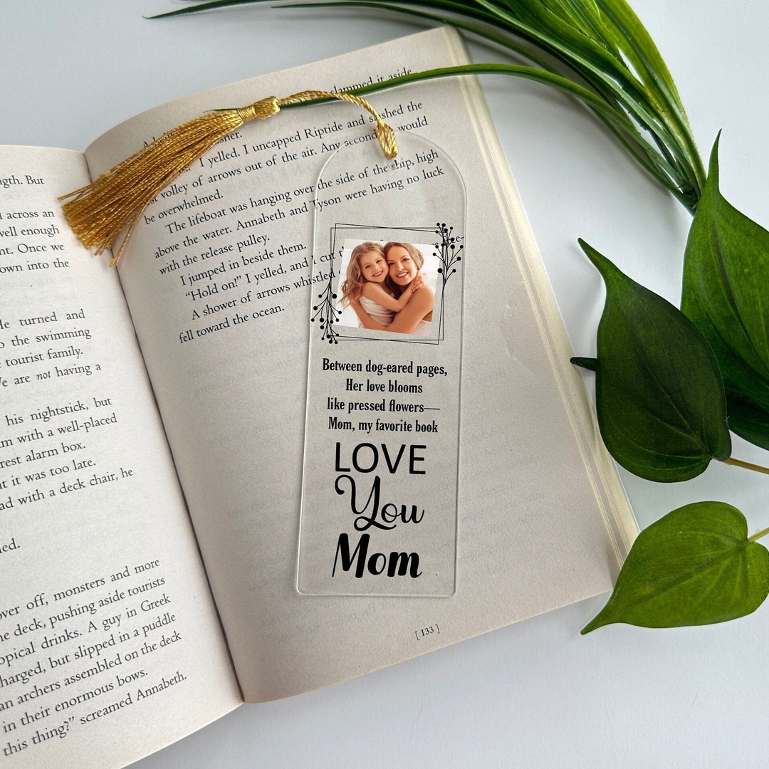Mother's Day Bookmark Gift, Custom Photo Bookmark for Mom, Personalized ...