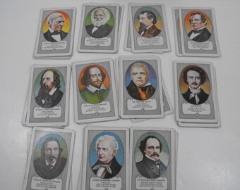 Authors card game | Etsy