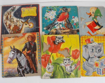 Childrens Frame Tray Puzzles - Etsy