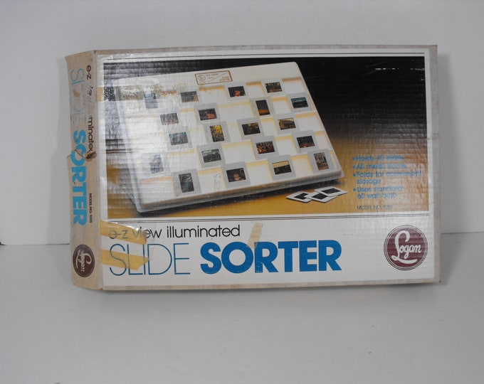 Illuminated Slide Sorter 40 Slides Logan Ez-view Model 1055 (1533) - Etsy