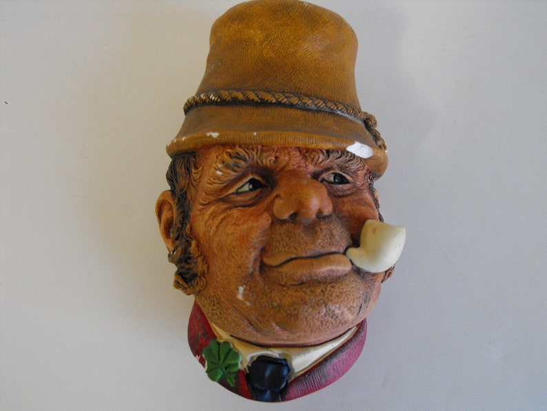Bossons England Paddy the Irishman Wall Mask Handpainted - Etsy