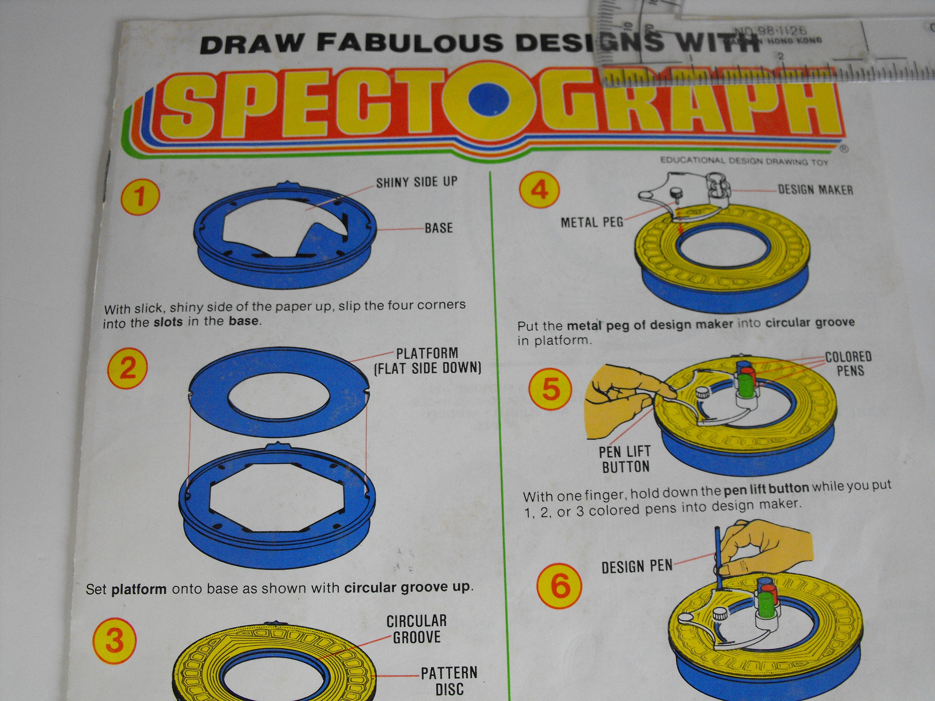 Vintage Spectograph Design Drawing Set by Kenner 2133 | Etsy
