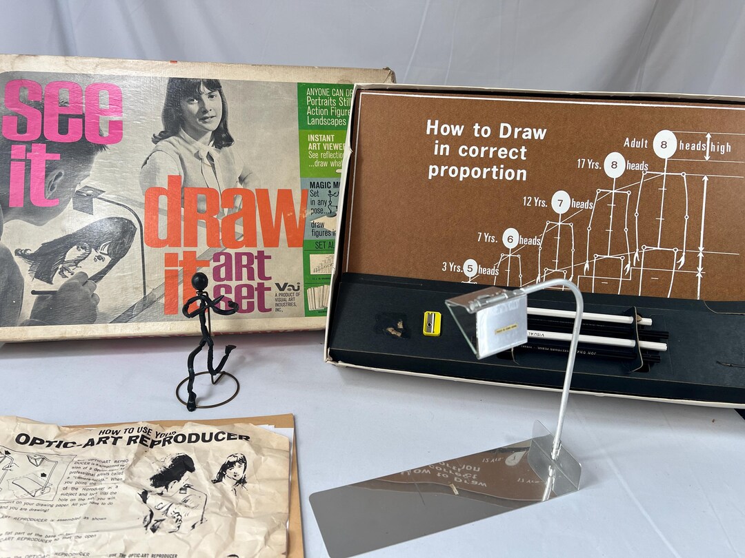 See It Draw It Art Set Optic-art Reproducer Trace Reflection From ...