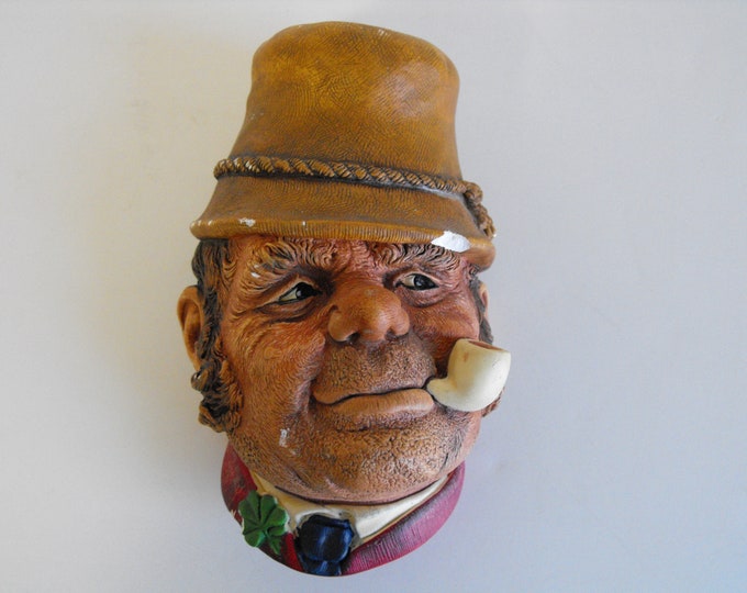 Bossons England Paddy the Irishman Wall Mask Handpainted inv2027 - Etsy